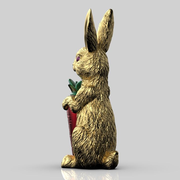 3D Printable rabbit sculpture by 3Dimontis
