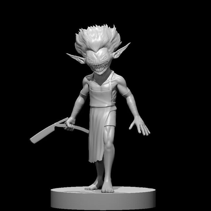 3D Printable Vile Barber by Miguel Zavala