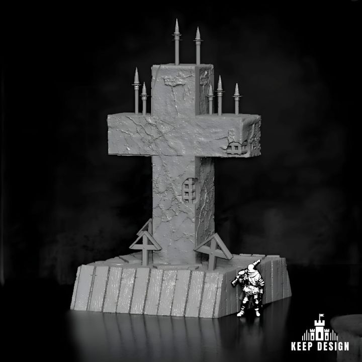 3D Printable Concrete Cross by Keep Design