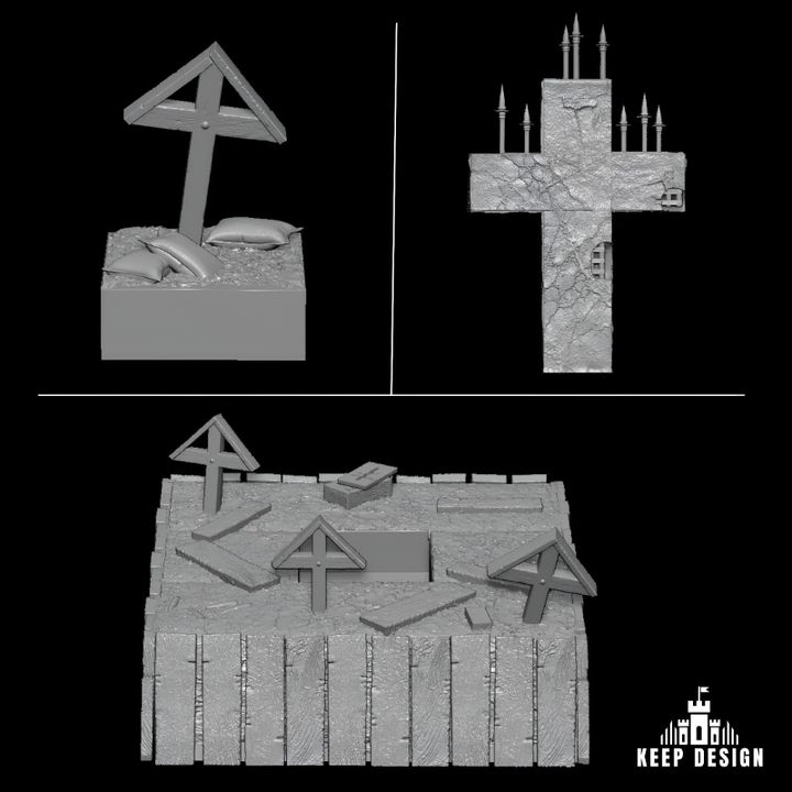 3D Printable Concrete Cross by Keep Design