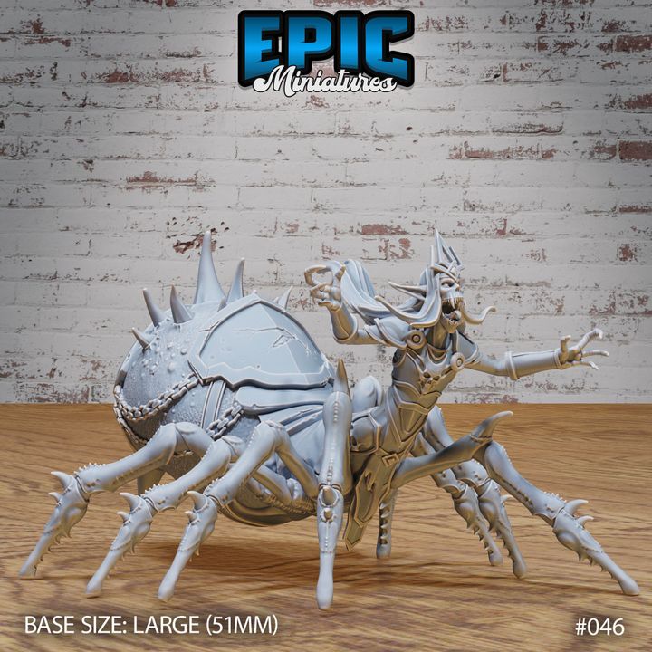 3D Printable Drider Lich Lord Angry / Dark Elf Spider Warrior / Drow ...