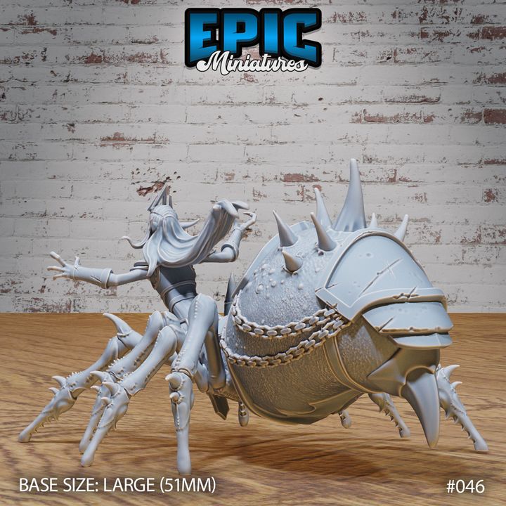 3D Printable Drider Lich Lord Angry / Dark Elf Spider Warrior / Drow ...