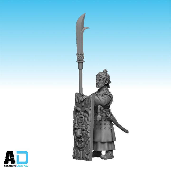 3D Printable Joseon Warriors in Single Panel Dujeong Gap armor by ...