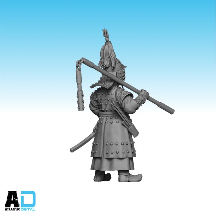 3D Printable Joseon Warriors in Single Panel Dujeong Gap armor by ...