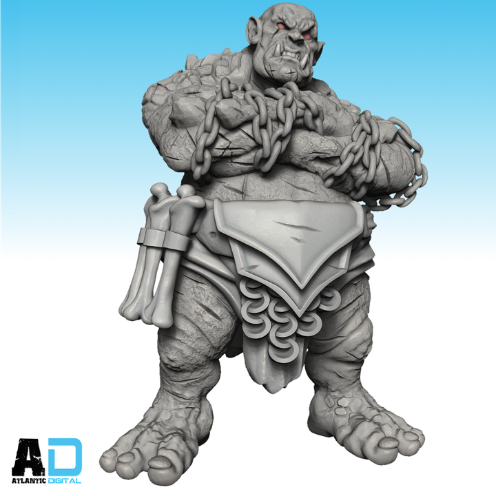 3D Printable Hired Guard Troll by Wargames Atlantic