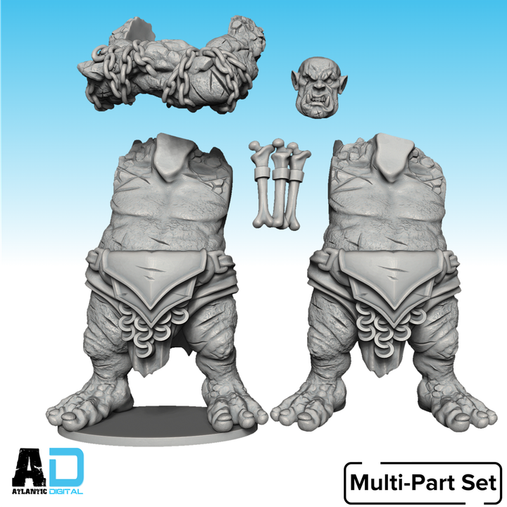 3D Printable Hired Guard Troll by Wargames Atlantic