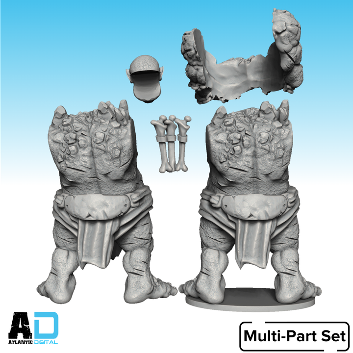 3D Printable Hired Guard Troll by Wargames Atlantic