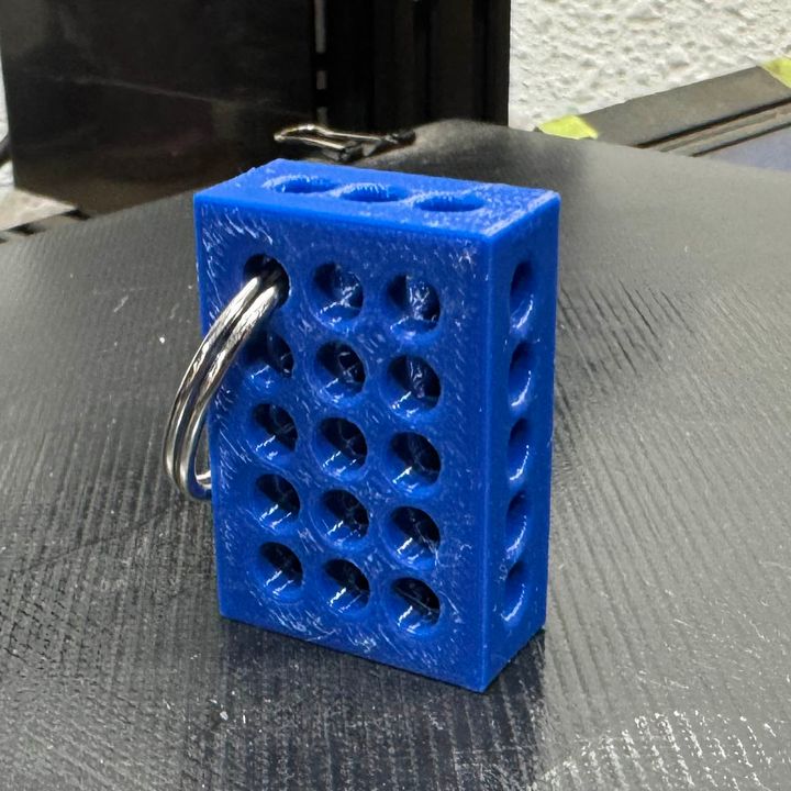 3D Printable Machinist Block Keychain by Brian Grossmiller