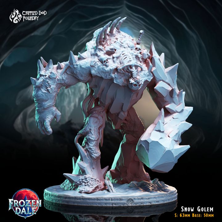 3D Printable Snow Golem by Crippled God Foundry