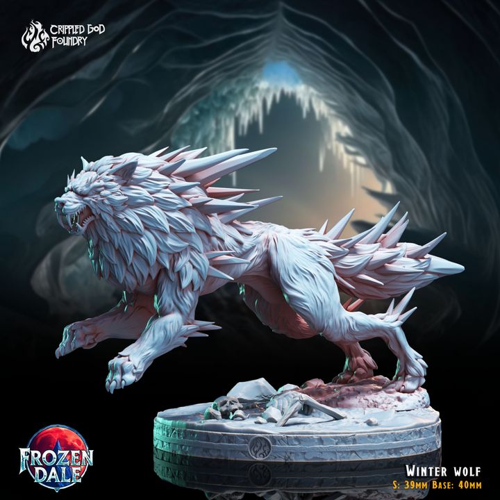3D Printable Winter Wolves by Crippled God Foundry