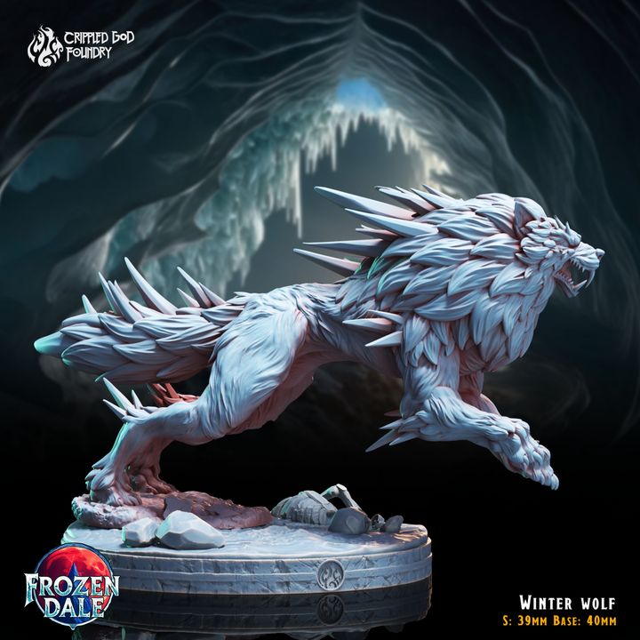 3D Printable Winter Wolves by Crippled God Foundry