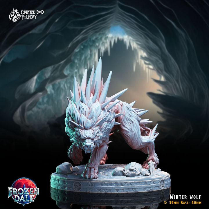 3D Printable Winter Wolves by Crippled God Foundry
