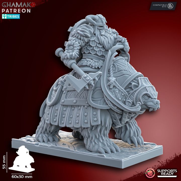 3D Printable Bear Riders by Ghamak