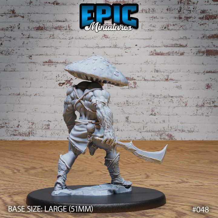 3D Printable Mushroom Folk Barbarian Set / Fungus Warrior / Toadstool ...