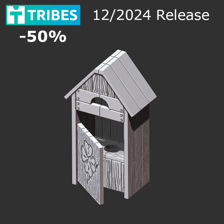 3D Printable Outhouse by Sculpting George