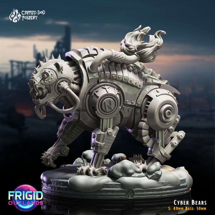 3D Printable Cyber Bears by Crippled God Foundry