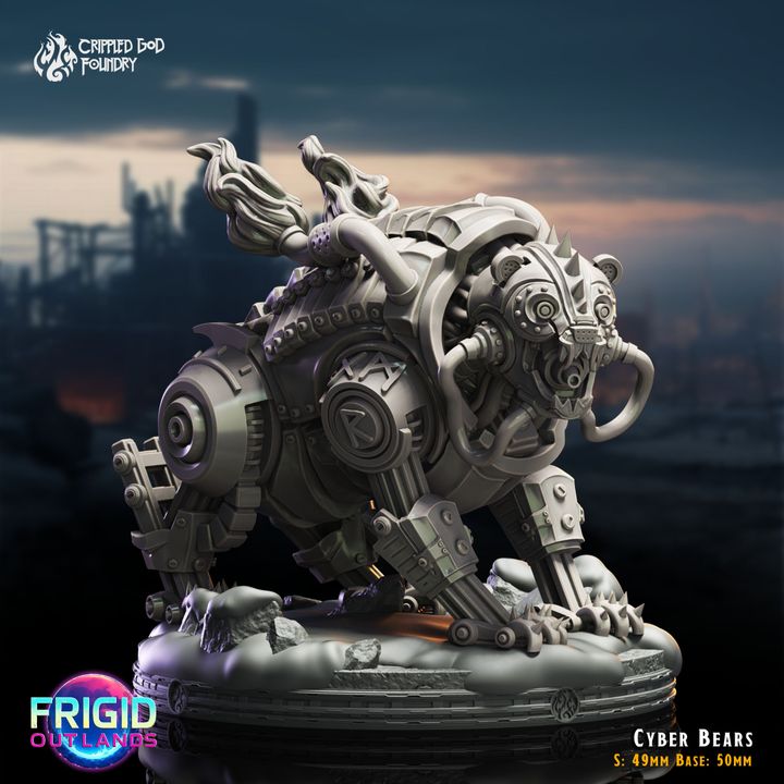 3D Printable Cyber Bears by Crippled God Foundry