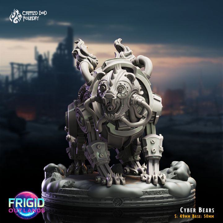 3D Printable Cyber Bears by Crippled God Foundry