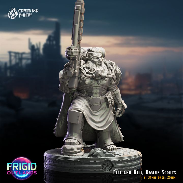 3D Printable Fili and Kili, Dwarf Scouts by Crippled God Foundry