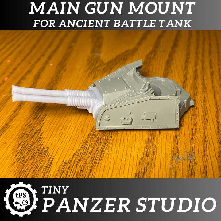 3D Printable Main Guns for Ancient Battle Tank by Tiny Panzer Studio