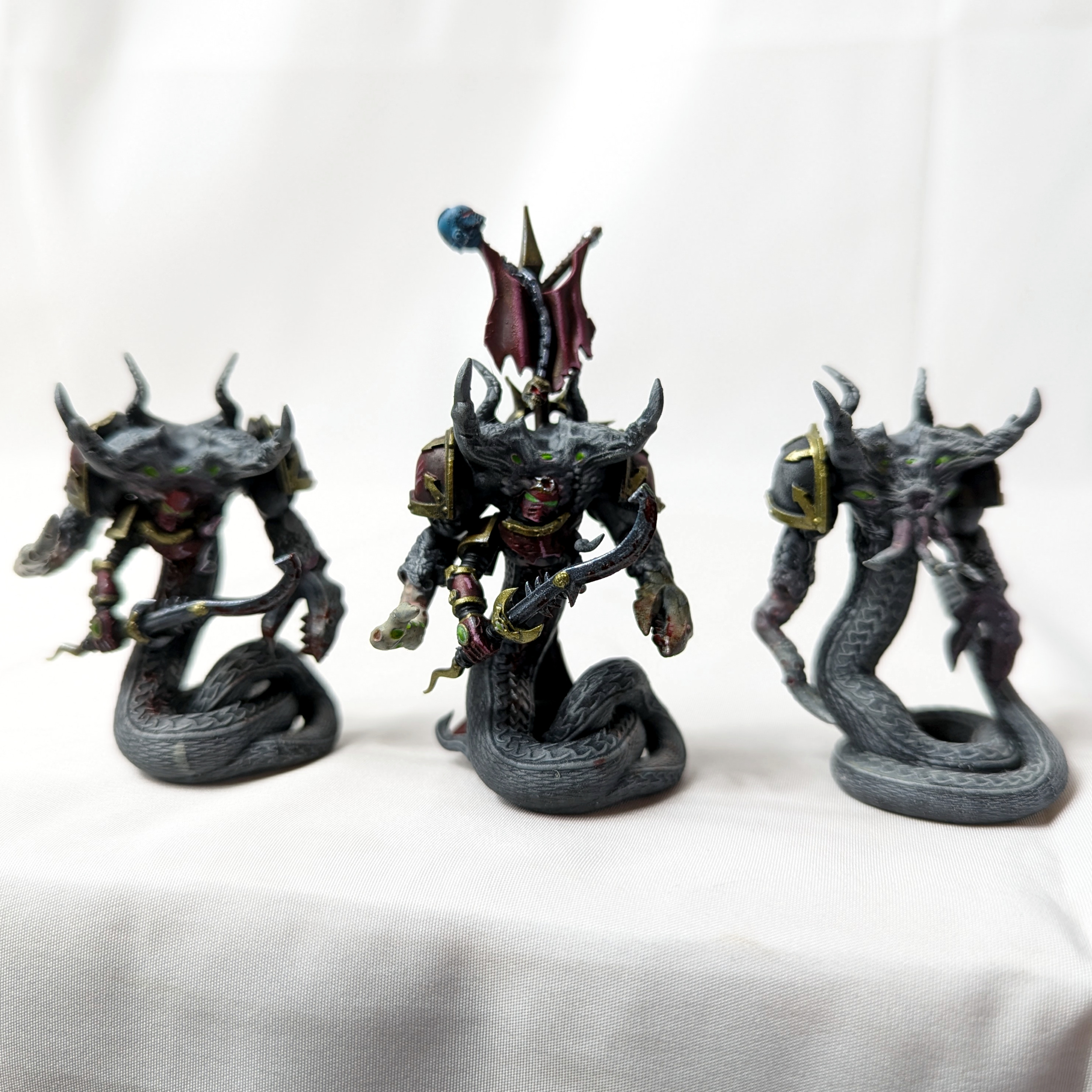 3D Printable Spawns of Chaos MKII - Snake themed mutated marines with ...
