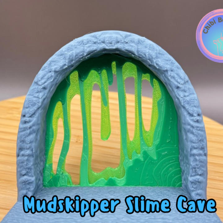 3D Printable Mudskipper Slime Cave Display by ChibiBestiary