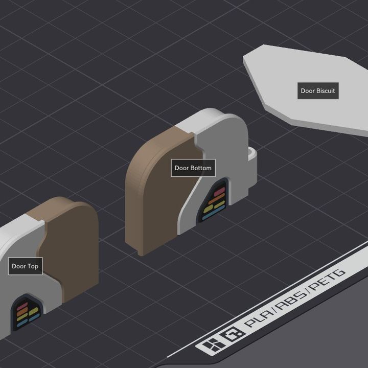 3D Printable Modular Wall Set - Sleek Starship by Griffin Designs