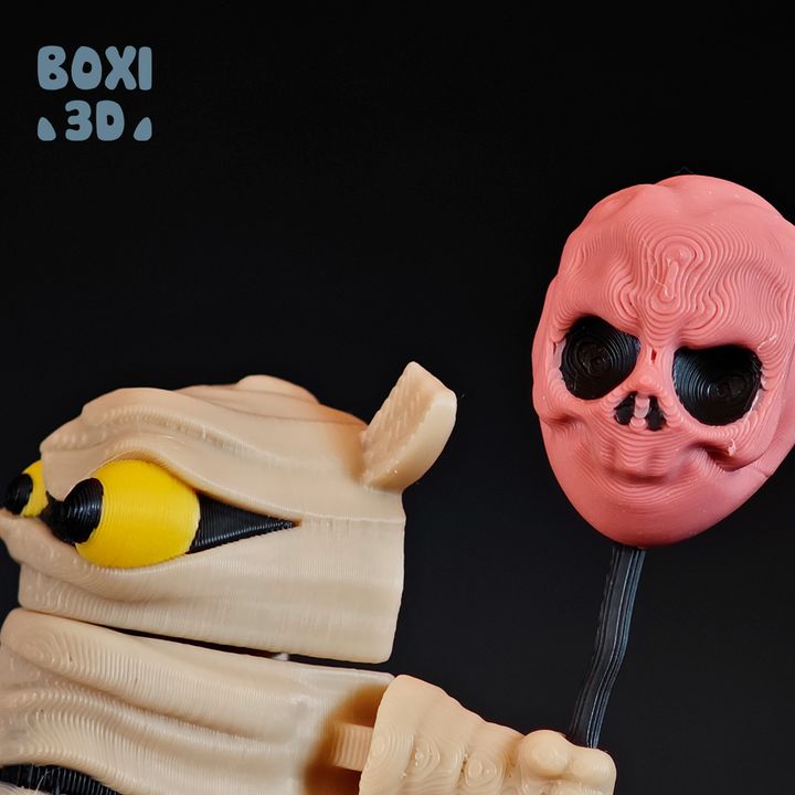 3D Printable Mummy - flexi - articulated - cute - STL file for 3D ...