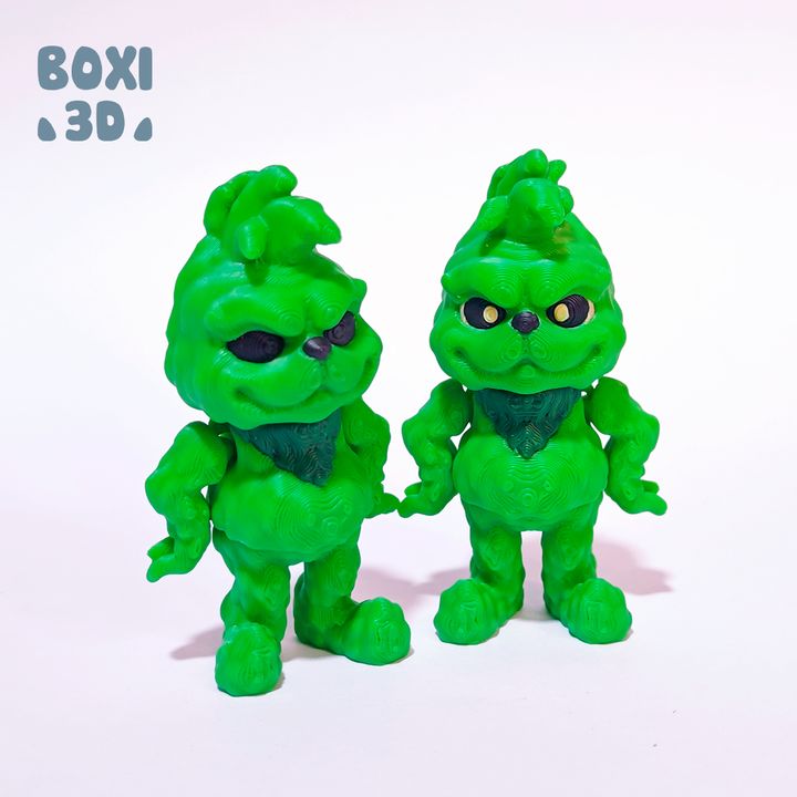 3D Printable The Grinch - flexi - articulated - cute - STL file for 3D ...