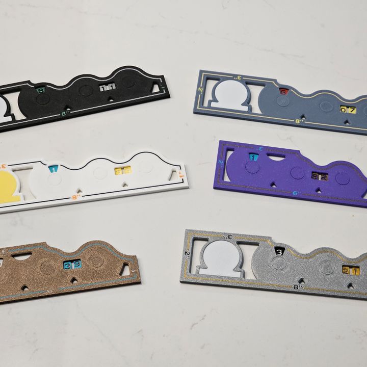 3D Printable Wargaming Measures and 40mm Objective Markers/Stat ...