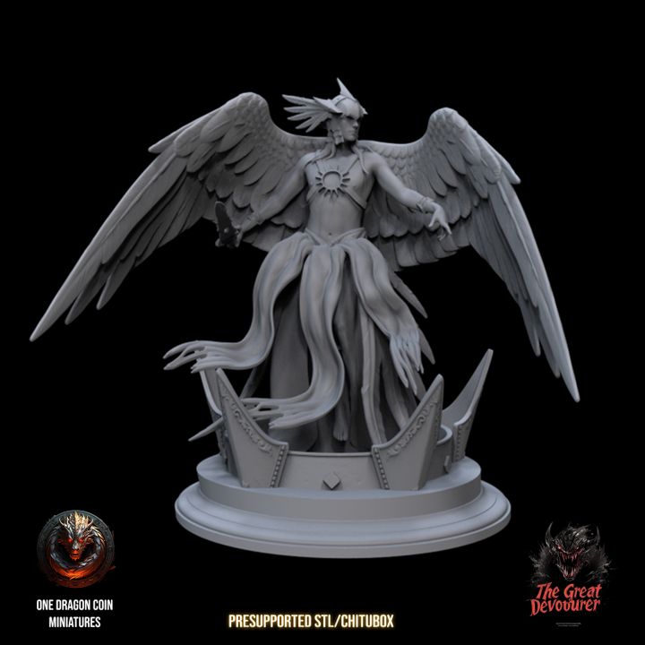 3D Printable Gabriel, the Archangel by One Dragon Coin Miniatures