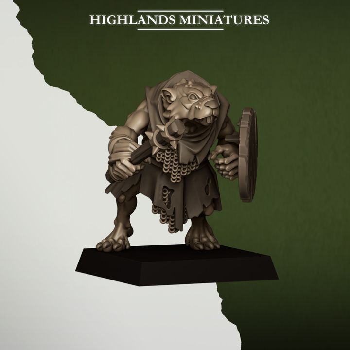 3D Printable Sewer Rats - Highlands Miniatures by Highlands Miniatures