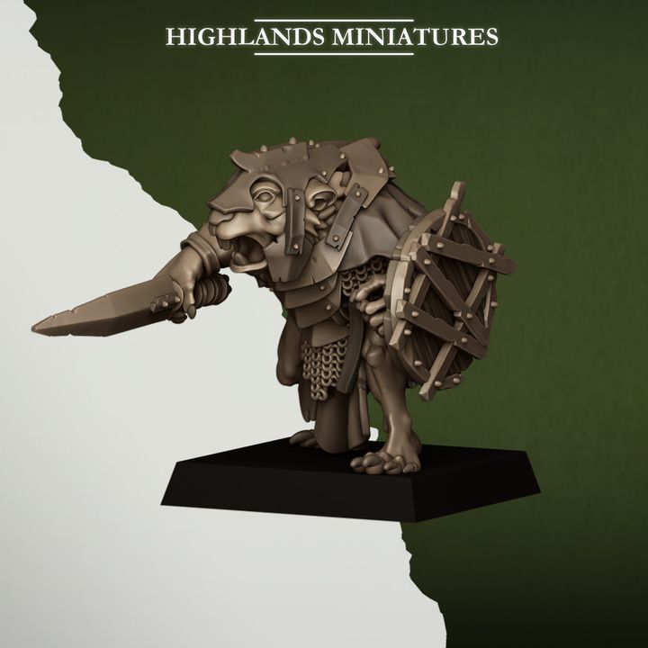 3D Printable Sewer Rats - Highlands Miniatures by Highlands Miniatures