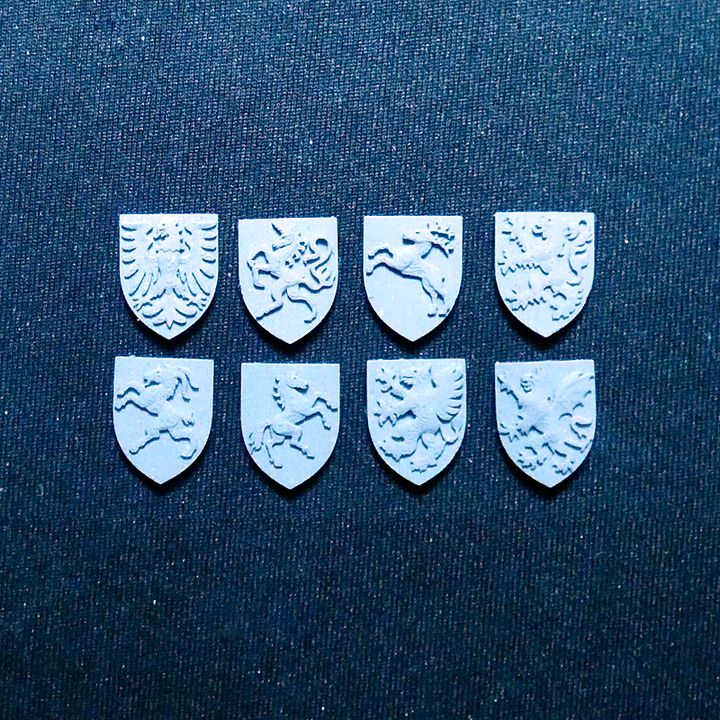 3D Print of Heraldic shields 001 (8) by DarkArt