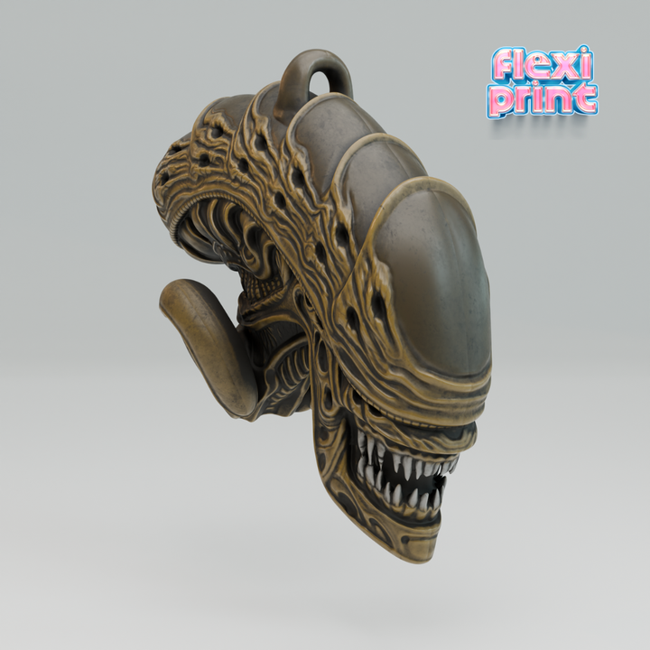 3D Printable Alien Keychain | Flexi Print by Flexi Print