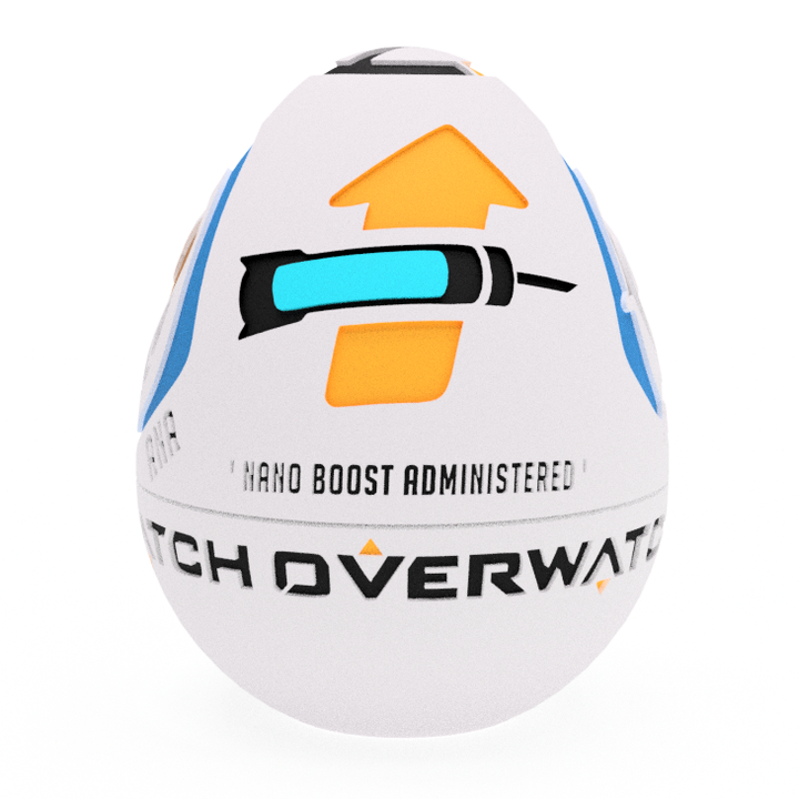 3D Printable Ana - Nano Boost Overwatch Egg by Cory