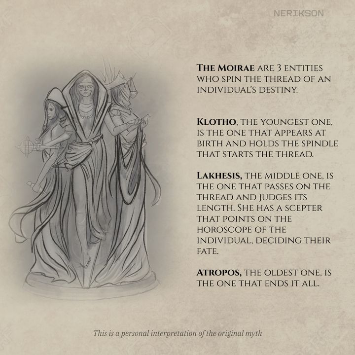 3D Printable Lakhesis The Moirai [presupported] by Nerikson