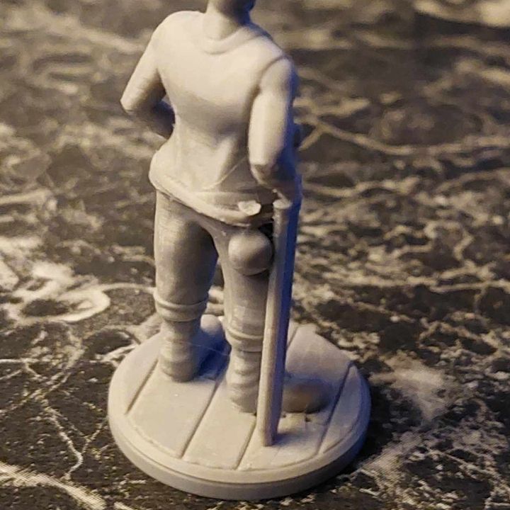 3D Printable Bandit with sword by SteamHunks