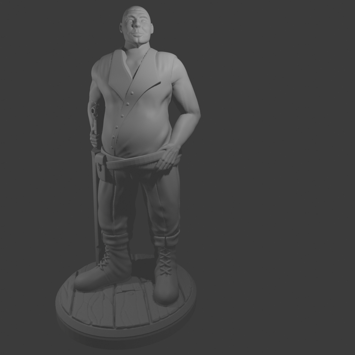 3D Printable Bandit with sword by SteamHunks