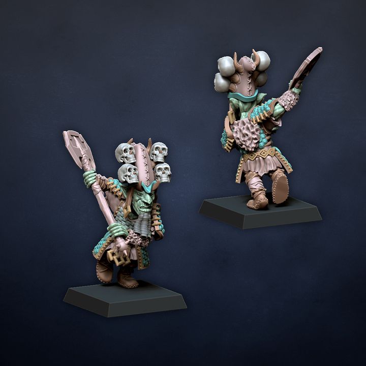 3D Printable Vassal Levies (Command Group) by Dragon's Lake Miniaturas