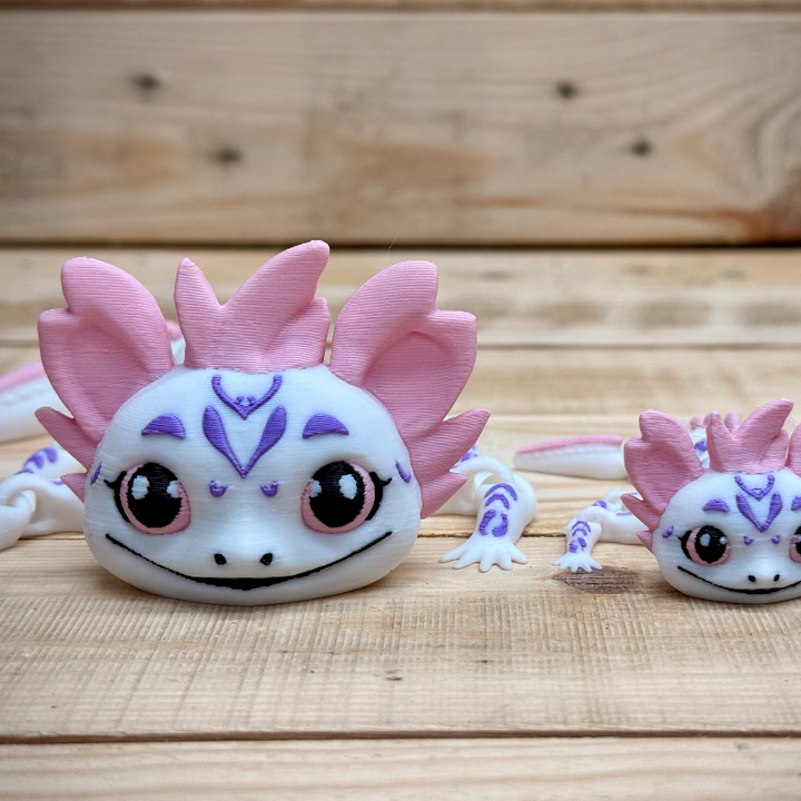 3D Printable Axolotl Flex (design 2) by ENIQUE3D