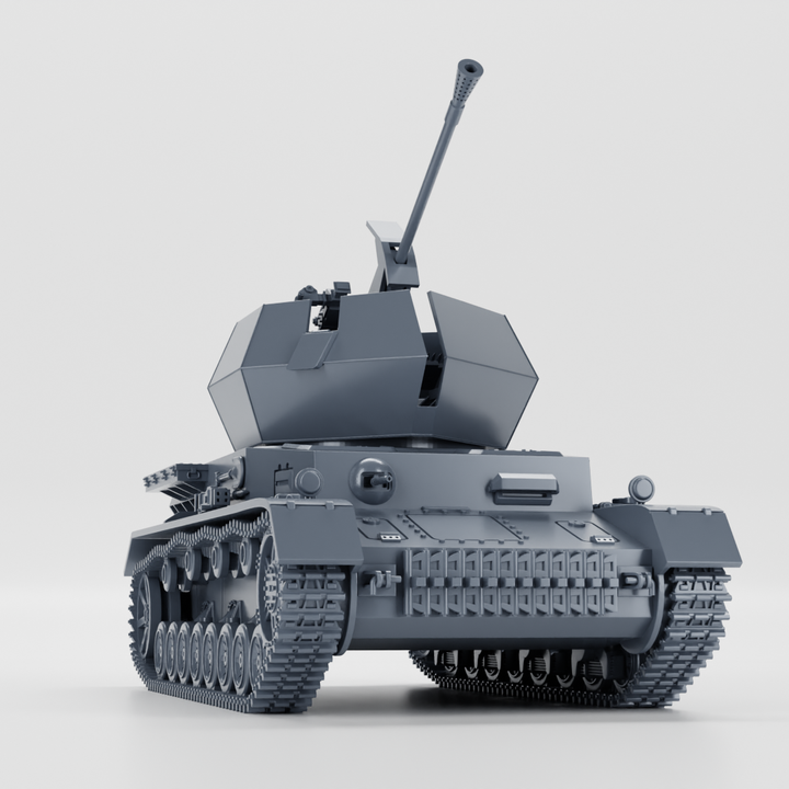 3D Printable Flakpanzer IV “Ostwind” (3.7cm Flak 43) (Germany, WW2) by ...