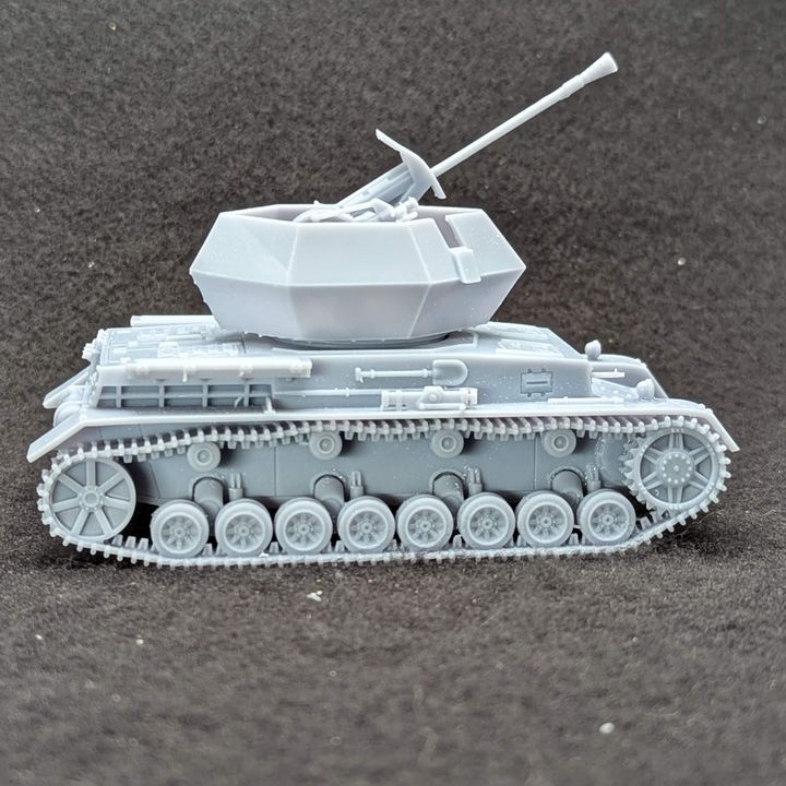 3D Printable Flakpanzer IV “Ostwind” (3.7cm Flak 43) (Germany, WW2) by ...