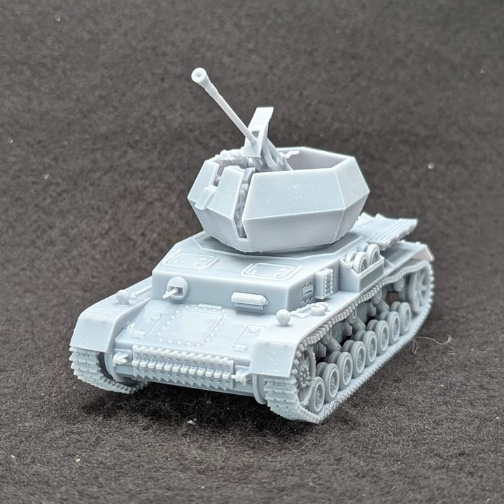 3D Printable Flakpanzer IV “Ostwind” (3.7cm Flak 43) (Germany, WW2) by ...