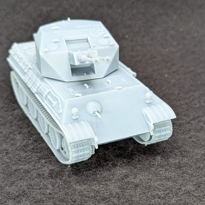 3D Printable Flakpanzer V "Coelian" + 3 Tankmen (Germany, WW2) by Wargame3d