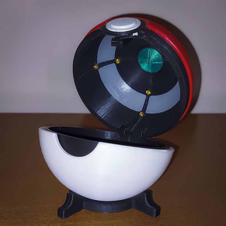 3D Printable Authentic 3D Pokeball Replica - Perfect for Pokemon Fans ...