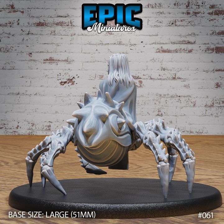 3D Printable Drider Folk Set / Dark Elf Spider Warrior / Drow Lich ...