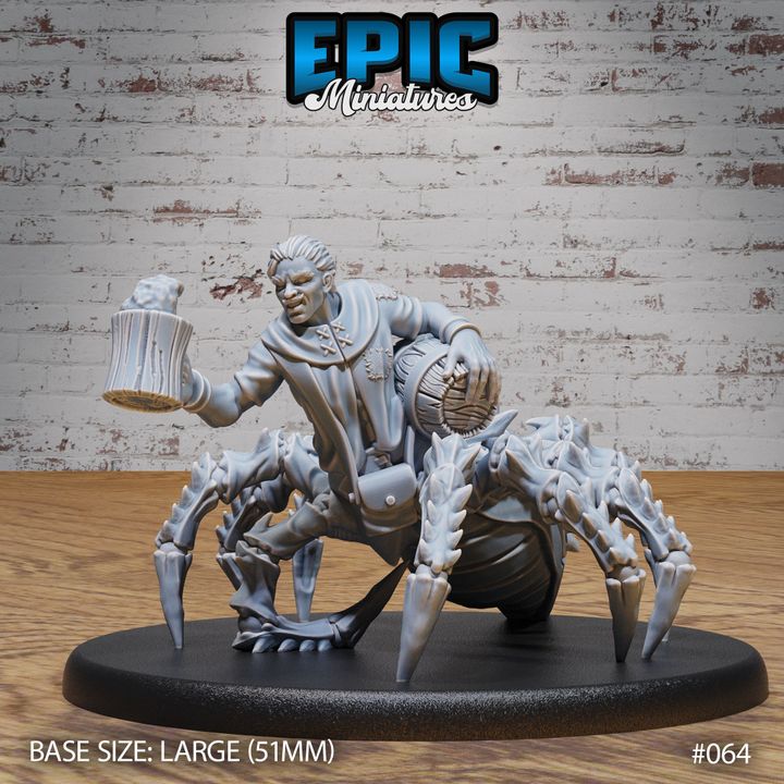 3D Printable Drider Folk Set / Dark Elf Spider Warrior / Drow Lich ...