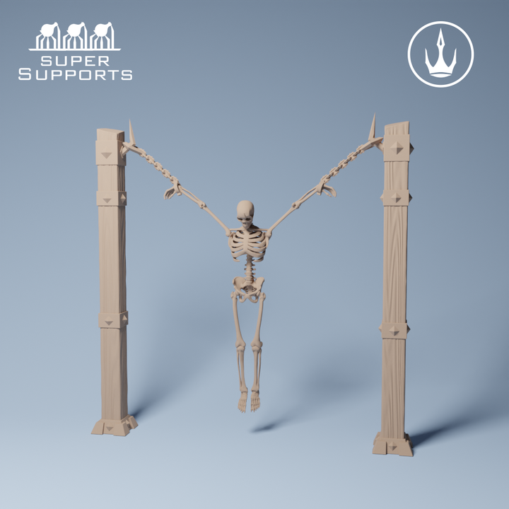 3D Printable Human skeleton poses 9-12 by The King of Bits