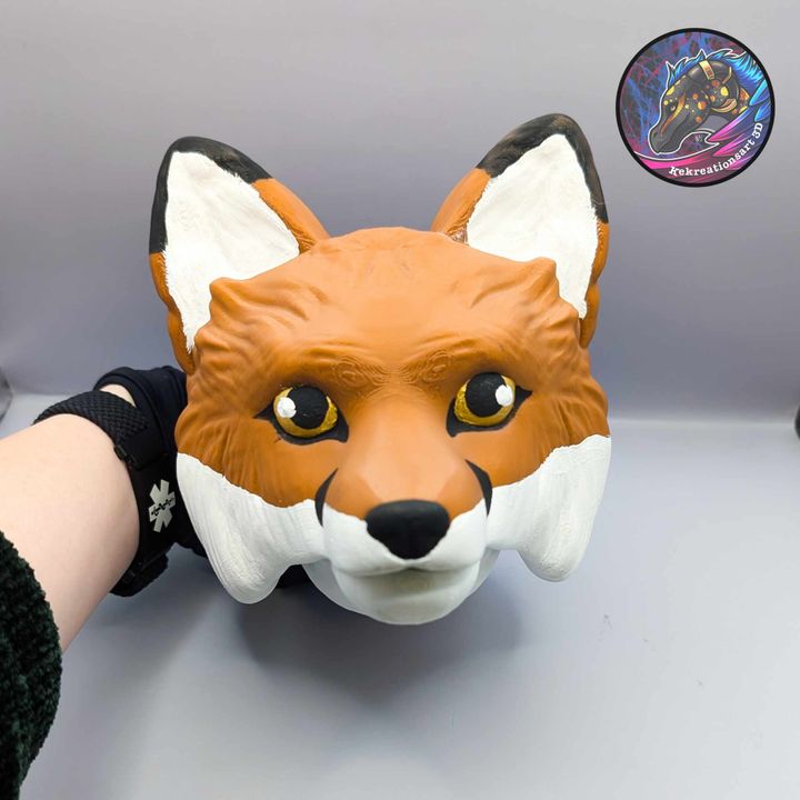 3D Printable Fox Hand puppet by Kirsten M